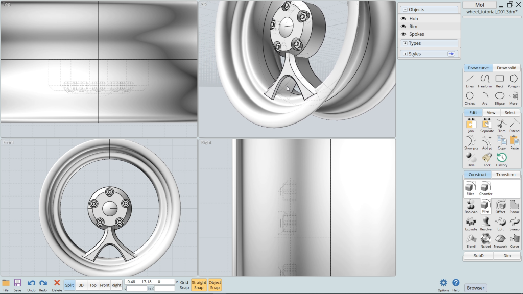 Model a Wheel in MoI 3D – Liberty3D.com