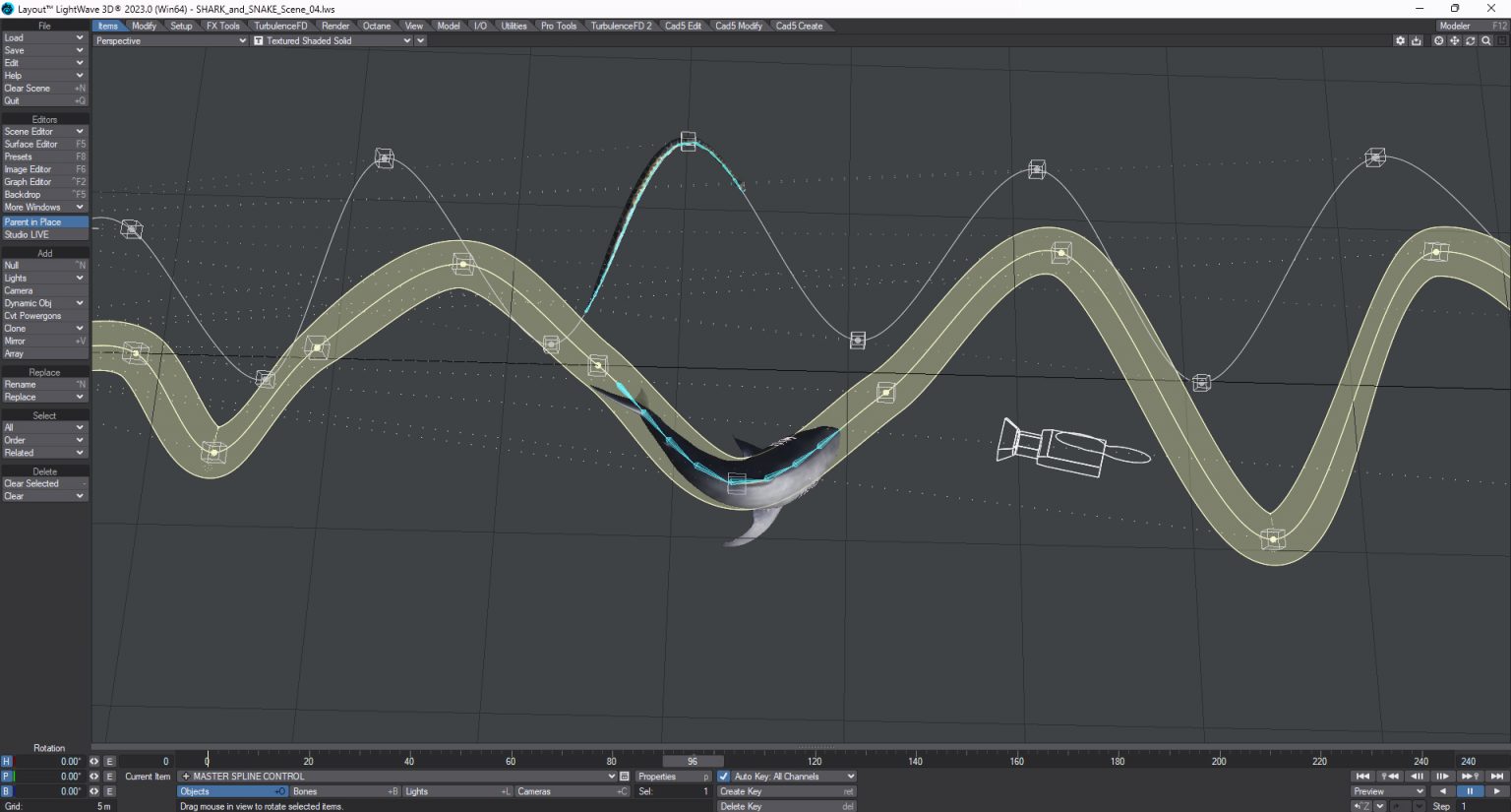 New!! LightWave 2023- Volume #5- Rigging & Animating Sharks & Snakes ...